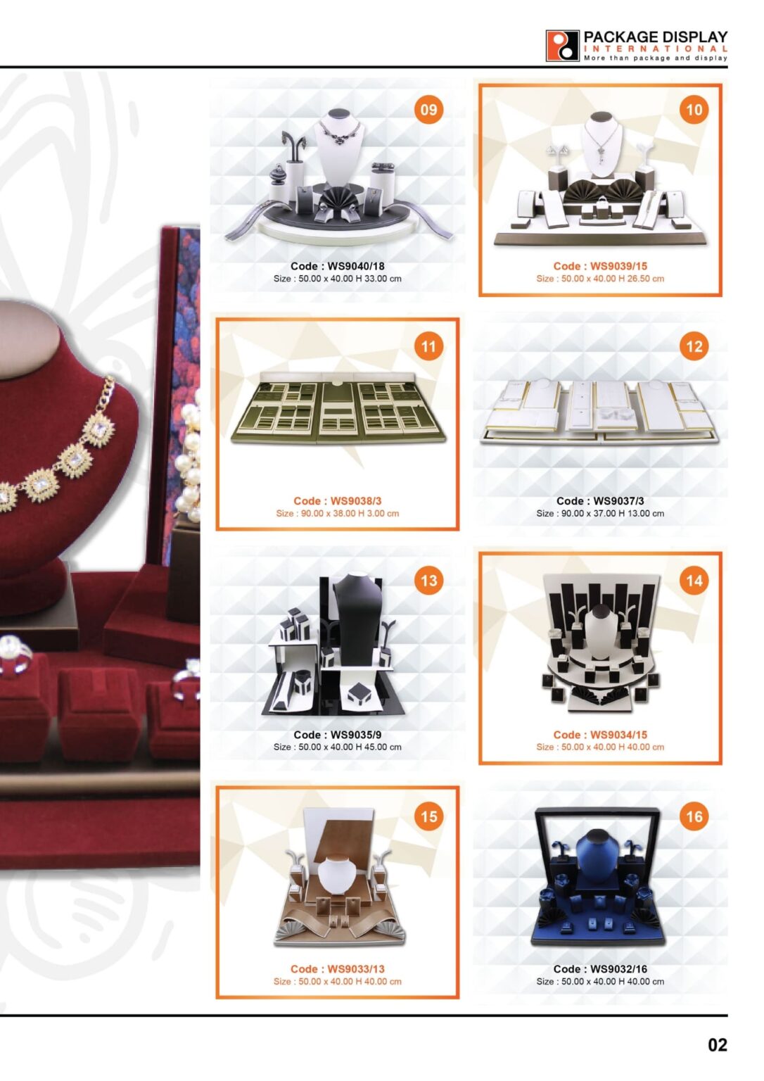 Catalog - display sets or your new shop by our professional team.